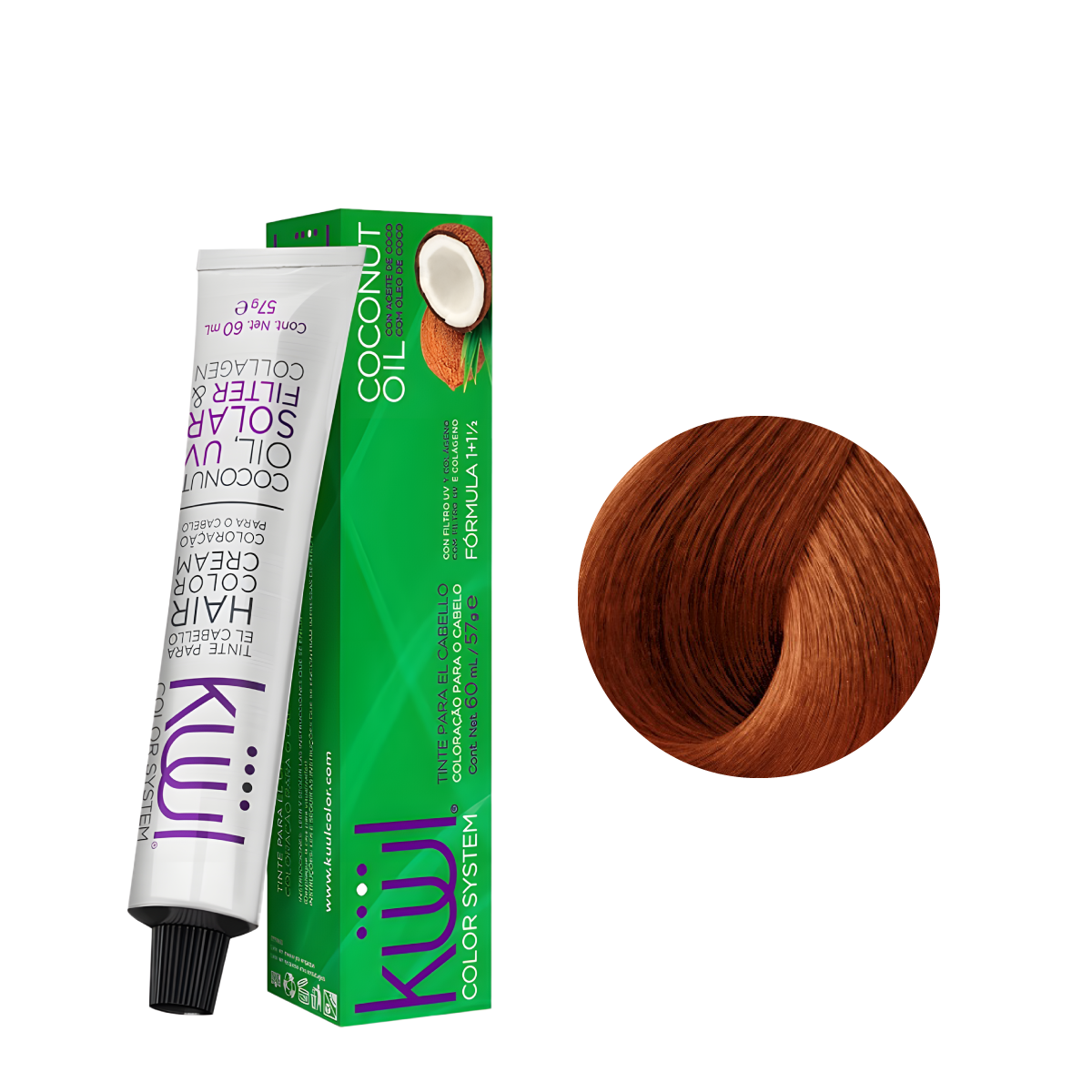 Tinte Kuul 7.44 Rubio Cobrizo Intenso 60ml – Misstica